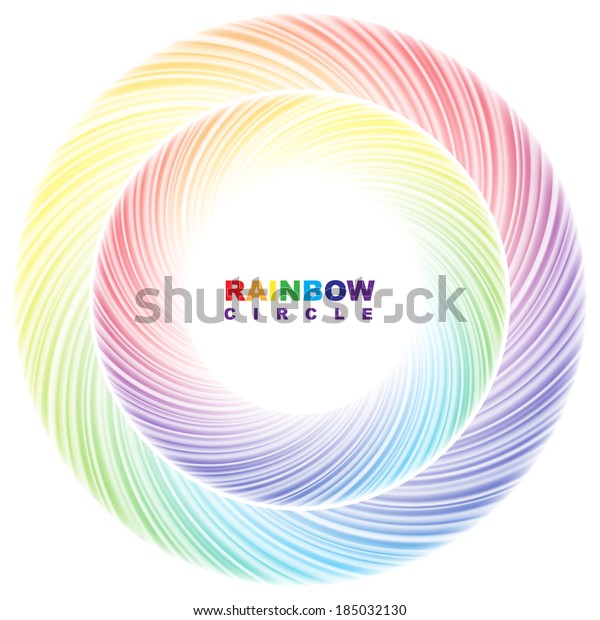 Rainbow Circle Vector Illustration Stock Vector (Royalty Free ...