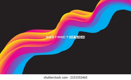 Rainbow Color Combination Abstract Background Design Stock Vector ...