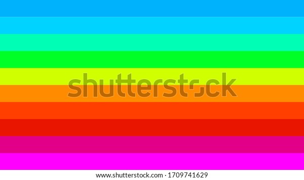 Rainbow Color Horizontal Beautiful Background Colorful Stock Vector ...
