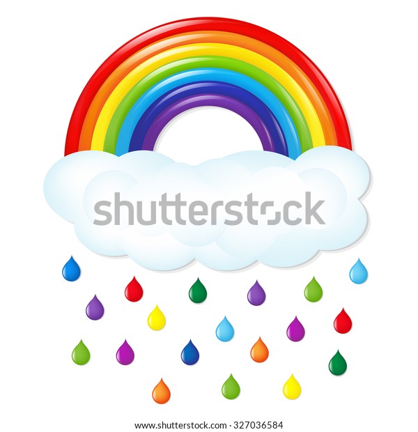 Rainbow Color Rain Gradient Mesh Vector: เวกเตอร์สต็อก (ปลอดค่า ...