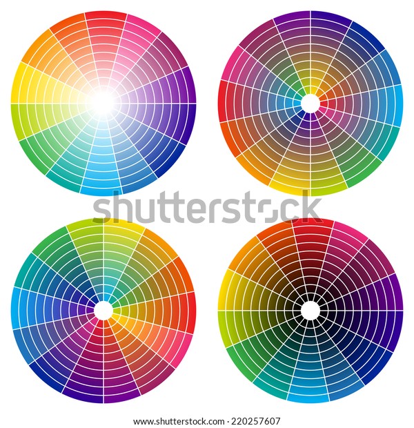 Rainbow Color Wheel Stock Vector (Royalty Free) 220257607 | Shutterstock
