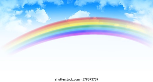 Rainbow Colorful Scenery Background Stock Vector (Royalty Free ...