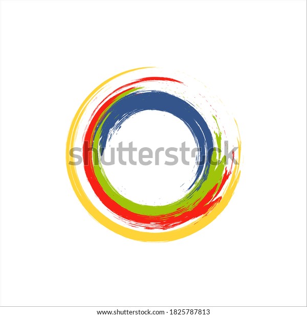 Rainbow Colors Enso Symbol Vector Illustration Stock Vector (Royalty ...