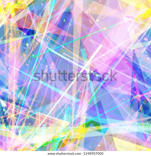 Rainbow Crystals Colorful Seamless Texture Abstract Stock Vector ...