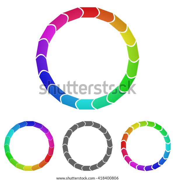 Rainbow Cycle Logo Icon Symbol Design Stock Vector (Royalty Free ...