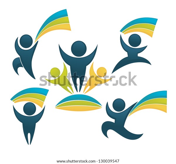 Rainbow Flag Leadership Victory Vector Collection: เวกเตอร์สต็อก (ปลอด ...