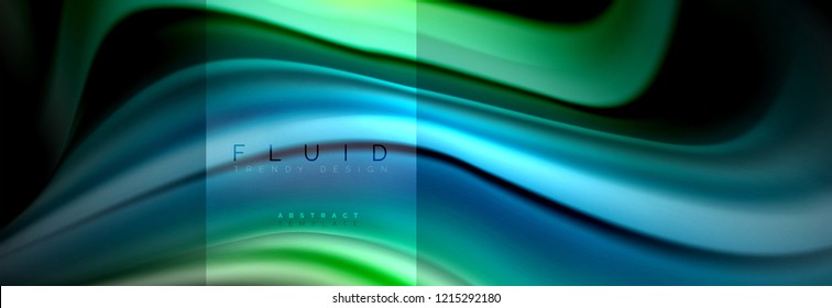Rainbow Fluid Abstract Shapes Liquid Colors Stock Vector (Royalty Free ...