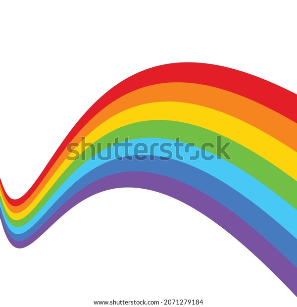 Rainbow Frame On White Background Vector Stock Vector (Royalty Free ...