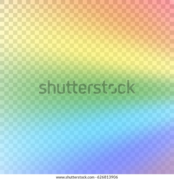 Rainbow Gradient On White Transparent Background Stock Vector (Royalty ...