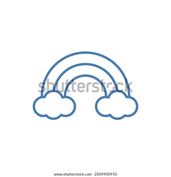 Rainbow Icon Hand Drawn Outline Icon Stock Vector (Royalty Free ...