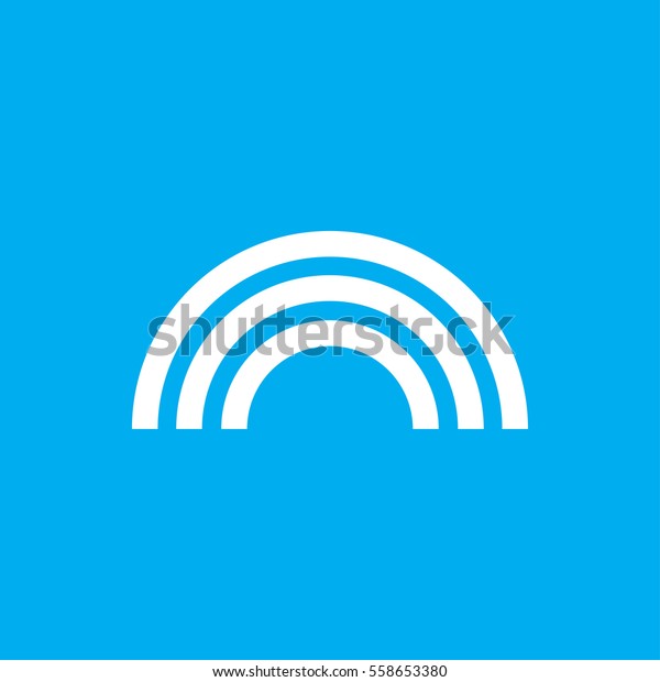 Rainbow Icon Illustration Isolated Vector Sign Stock Vector (Royalty ...