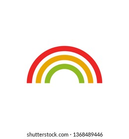 Rainbow Icon Logo Design Stock Vector (Royalty Free) 1368489446 ...