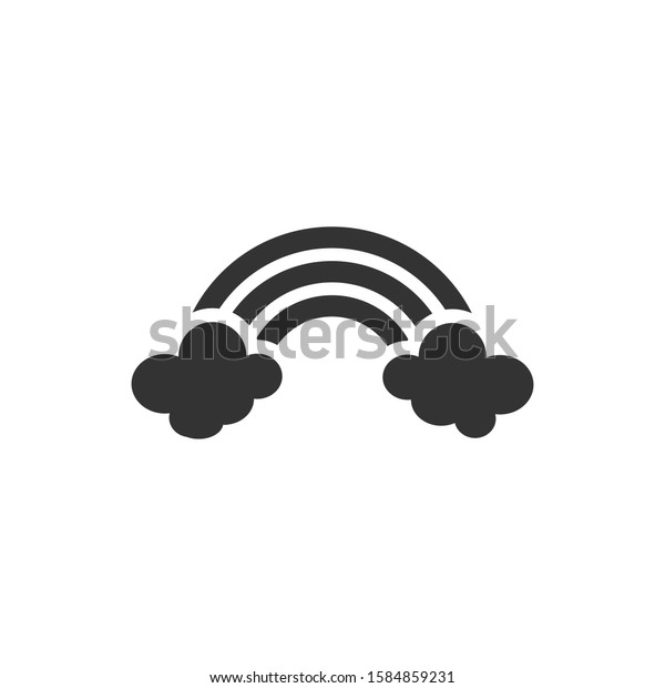 Rainbow Icon Template Color Editable Rainbow Stock Vector (Royalty Free ...