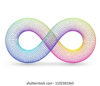 Rainbow Infinity Sign On White Background Stock Vector (Royalty Free ...