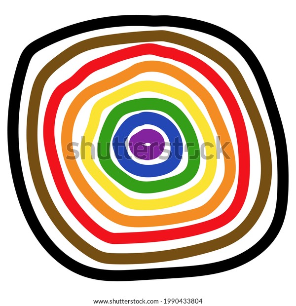 Rainbow Lgbtq Queer Label Organisation Sexual Stock Vector (Royalty ...
