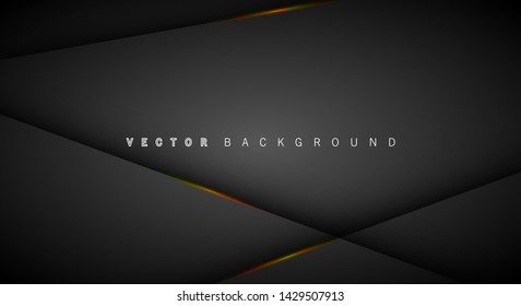 Gold Light Line Shadow Dark Grey Stock Vector (Royalty Free) 1436740580