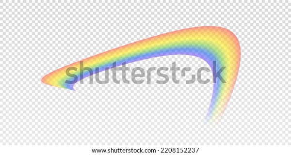 Rainbow Limpid Section Edge Isolated On Stock Vector (Royalty Free ...