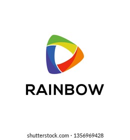 Rainbow Logo Design Stock Vector (Royalty Free) 1356969428 | Shutterstock