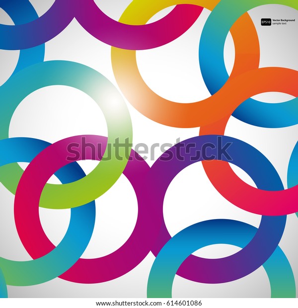 Rainbow Loops Vector Abstract Background Design Stock Vector (Royalty ...