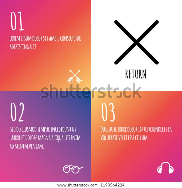 Rainbow Option Bar Design Templte Vector Stock Vector (Royalty Free ...