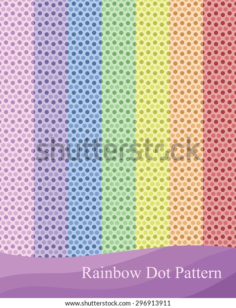 Rainbow Pastel Dot Pattern Stock Vector (Royalty Free) 296913911 ...