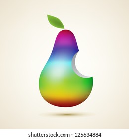 236 Bitten pear vector Images, Stock Photos & Vectors | Shutterstock