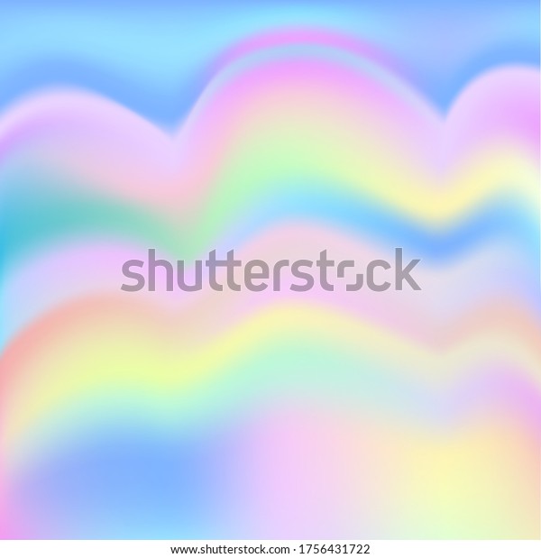 Rainbow Princess Background Fantasy Unicorn Sky Stock Vector (Royalty ...