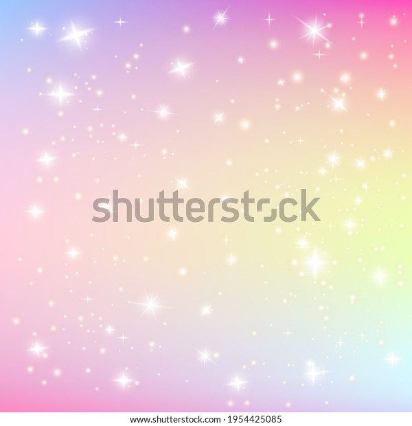 Rainbow Princess Background Soft Pink Backdrop: เวกเตอร์สต็อก (ปลอดค่า ...
