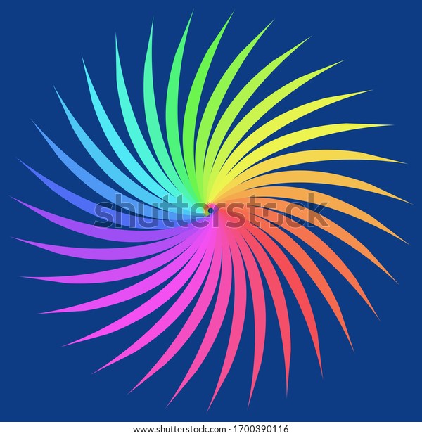Rainbow Ray Swirl Background Textures Vector Stock Vector (Royalty Free ...