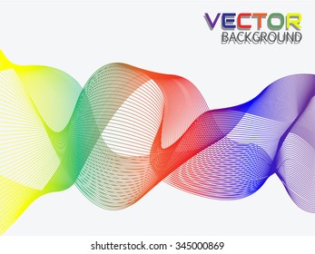 Rainbow Ribbon Effect 35 Stock Vector (Royalty Free) 345000869 ...