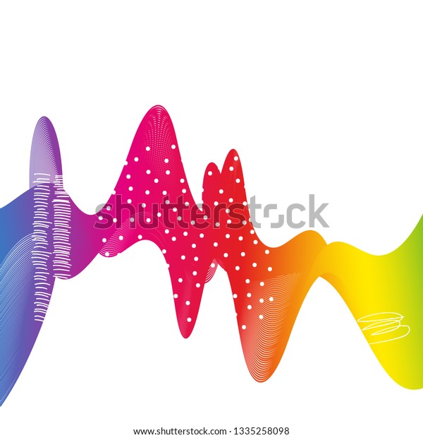 Rainbow Ribbon Wave Isolated Vector Illustration Stock Vector (Royalty ...