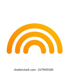 Rainbow Sign Shady Icon Stock Vector (Royalty Free) 2179459185 ...