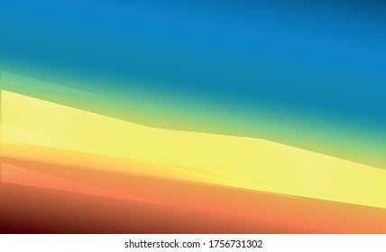 Rainbow Sky Illustration Vector Gradients Stock Vector (Royalty Free ...