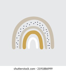 Rainbow Small Dots Kids Decor Logo Stock Vector (Royalty Free ...