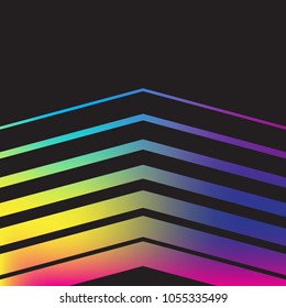 Rainbow Spectrum Background Vector Design Arrow Stock Vector (Royalty ...