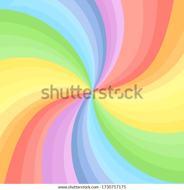 Rainbow Swirl Background Vector Illustration Stock Vector (Royalty Free ...