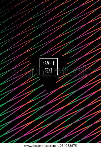 Rainbow Vip Minimal Cover Modern Paper Stock Vector (Royalty Free ...