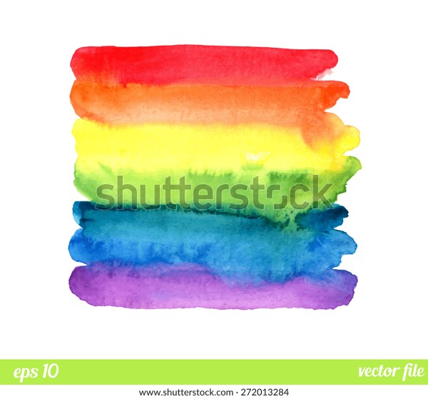 Rainbow Watercolor Texture Abstract Background Vector Stock Vector ...