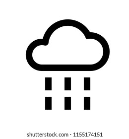 Rainfall Overcast Weather Stock Vector (Royalty Free) 1155174151 ...