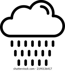 Raining Vector Illustration On Transparent Background Stock Vector ...
