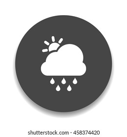 Rainy Weather Button Stock Vector (Royalty Free) 458374420 | Shutterstock