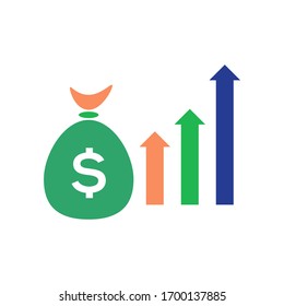 Raise Market Logo Template Vector Icon Stock Vector (Royalty Free ...