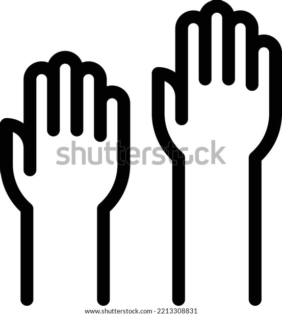Raise Vector Illustration On Transparent Background Stock Vector ...