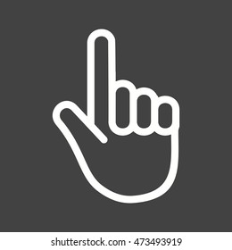 Raised Finger Stock Vector (Royalty Free) 473493919 | Shutterstock