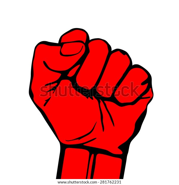Raised Fist Vector Icon Art Hand Stock Vector (Royalty Free) 281762231 ...