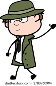 Angry Cartoon Spy Shouting Vector Illustration: เวกเตอร์สต็อก (ปลอดค่า ...