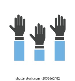 Raising Hands Icon Vector Image Can Stock Vector (Royalty Free ...