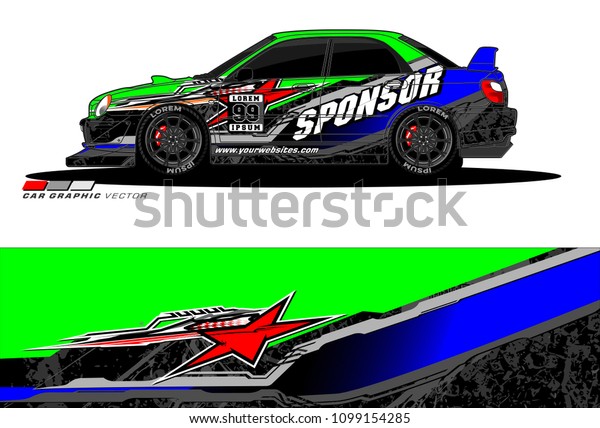 Rally Car Vector Livery Abstract Lines: vector de stock (libre de ...