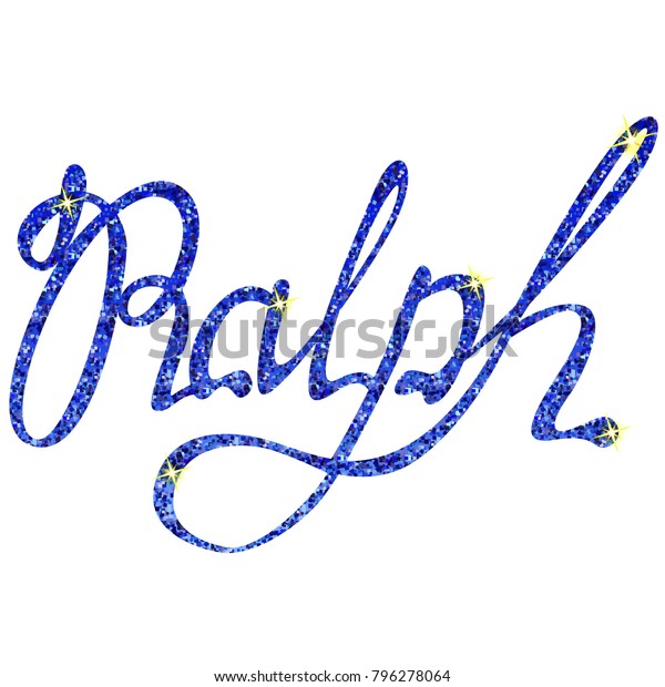 Ralph Name Lettering Tinsels Stock Vector (Royalty Free) 796278064 ...