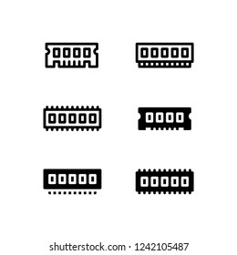 Ram Icon Logo Vector Symbol Memory: Stock-Vektorgrafik (Lizenzfrei ...